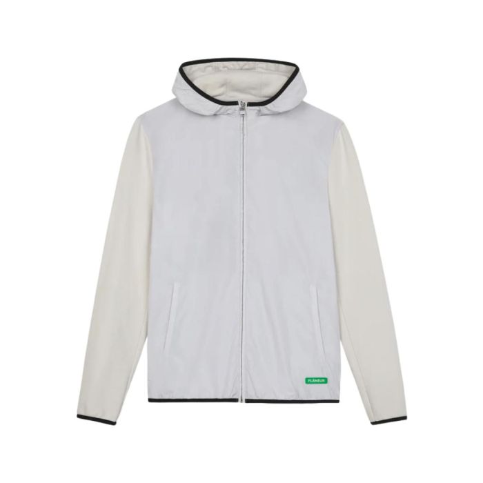 Flaneur Badge technical zip-up Grijs licht - Llaud
